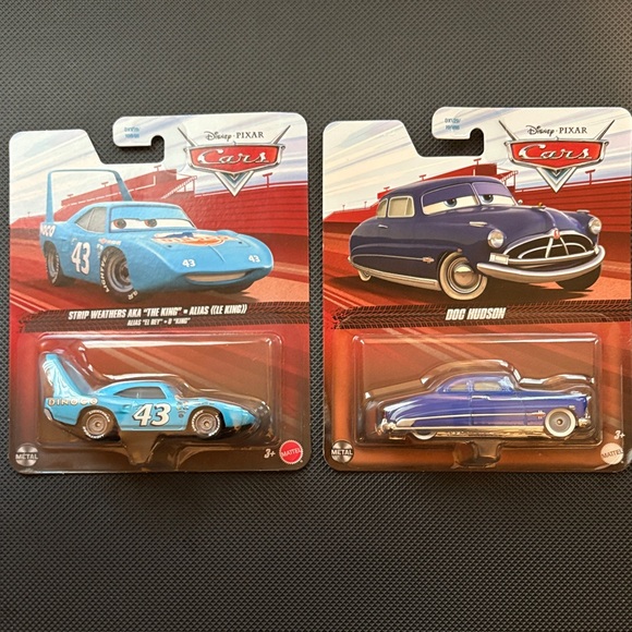 Disney | Toys | Cars Diecast Toy Set The King Doc Hudson Blue And ...